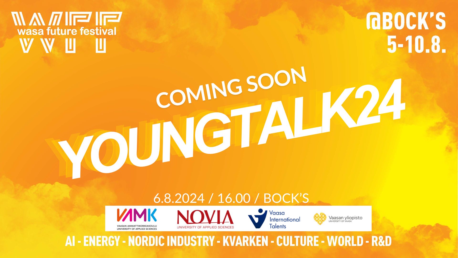 YoungTalk24 6.8.2024 in Wasa Innovation Center - VAMK